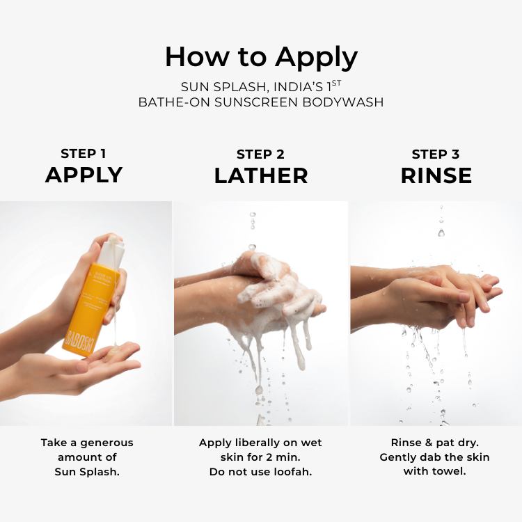 India’s 1st Bathe-On Sunscreen Body Wash – Sun Splash SPF 30 PA ...